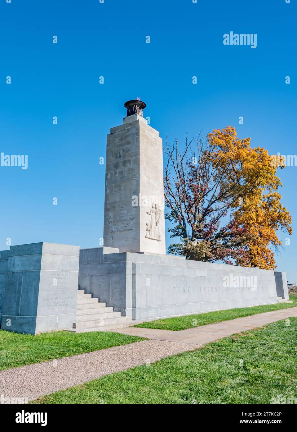 The Eternal Peace Memorial on a Beautiful Autumn Afternoon, Gettysburg ...