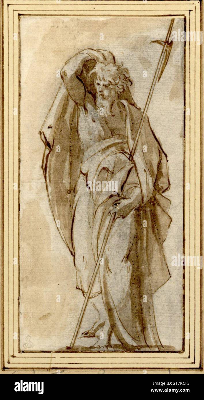 Antonio Maria Zanetti The apostle Matthew. Feather; laved; Surcks of ...