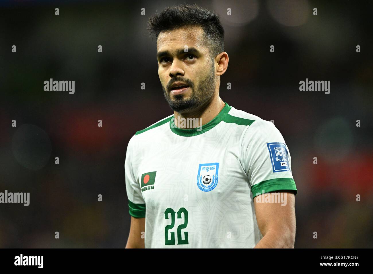 Melbourne, Australia. 16th Nov, 2023. MD Saad Uddin of Bangladesh during the FIFA World Cup 2026 ...