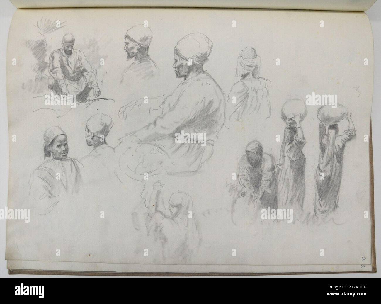 Franz von Pausinger Sketch for the "an orientation trip" of the Crown ...