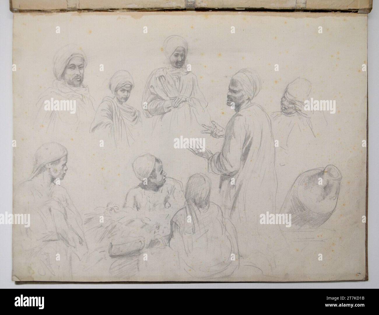 Franz von Pausinger Sketch for the "an orientation trip" of the Crown ...