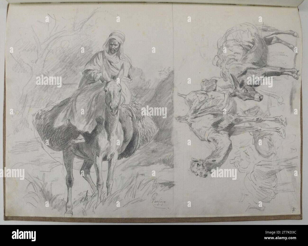 Franz von Pausinger Sketch for the "an orientation trip" of the Crown ...