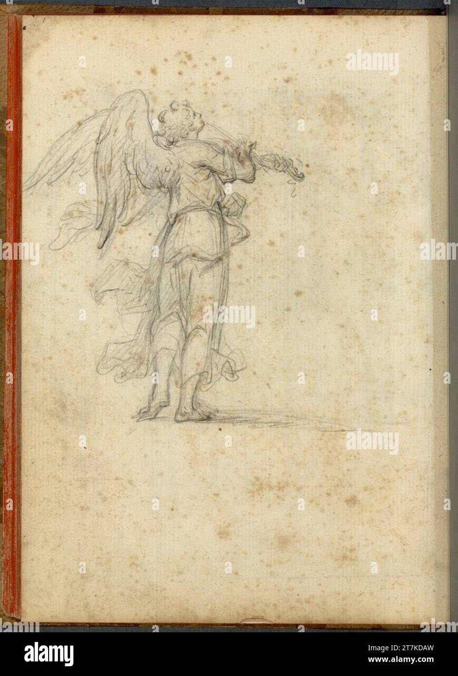 Bartolomeo Altomonte Violin angel. Bleigriffel around 1720 Stock Photo ...