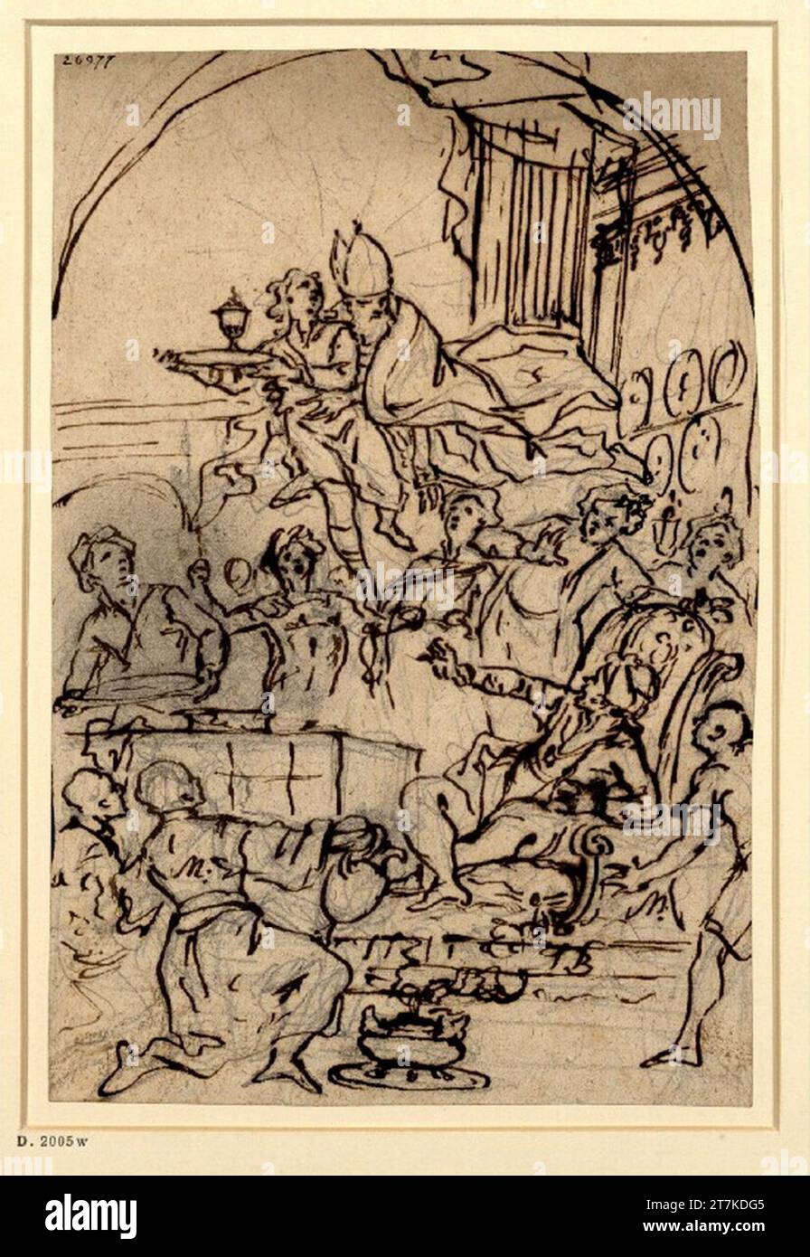 Daniel Gran The miracle of St. Nicholas of Myra. Leading handle ...