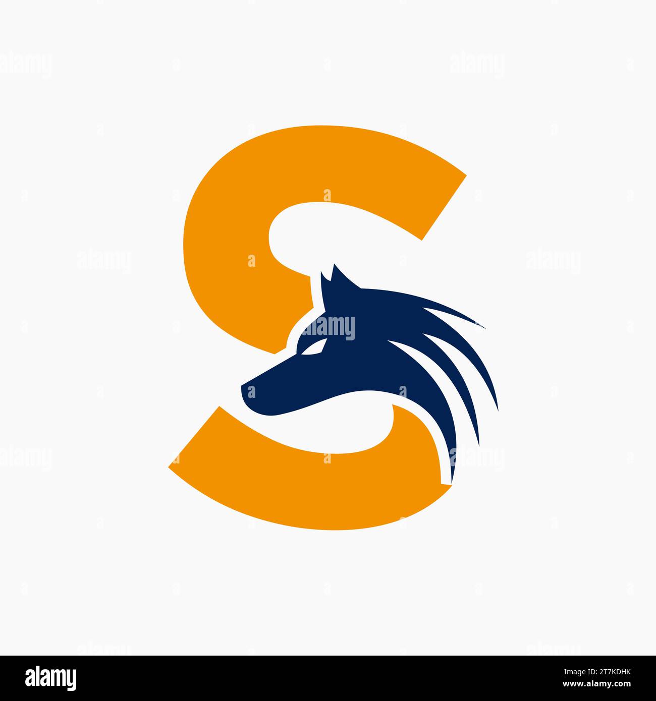 Letter S Wolf Logo. Wolf Symbol Vector Template Stock Vector Image ...