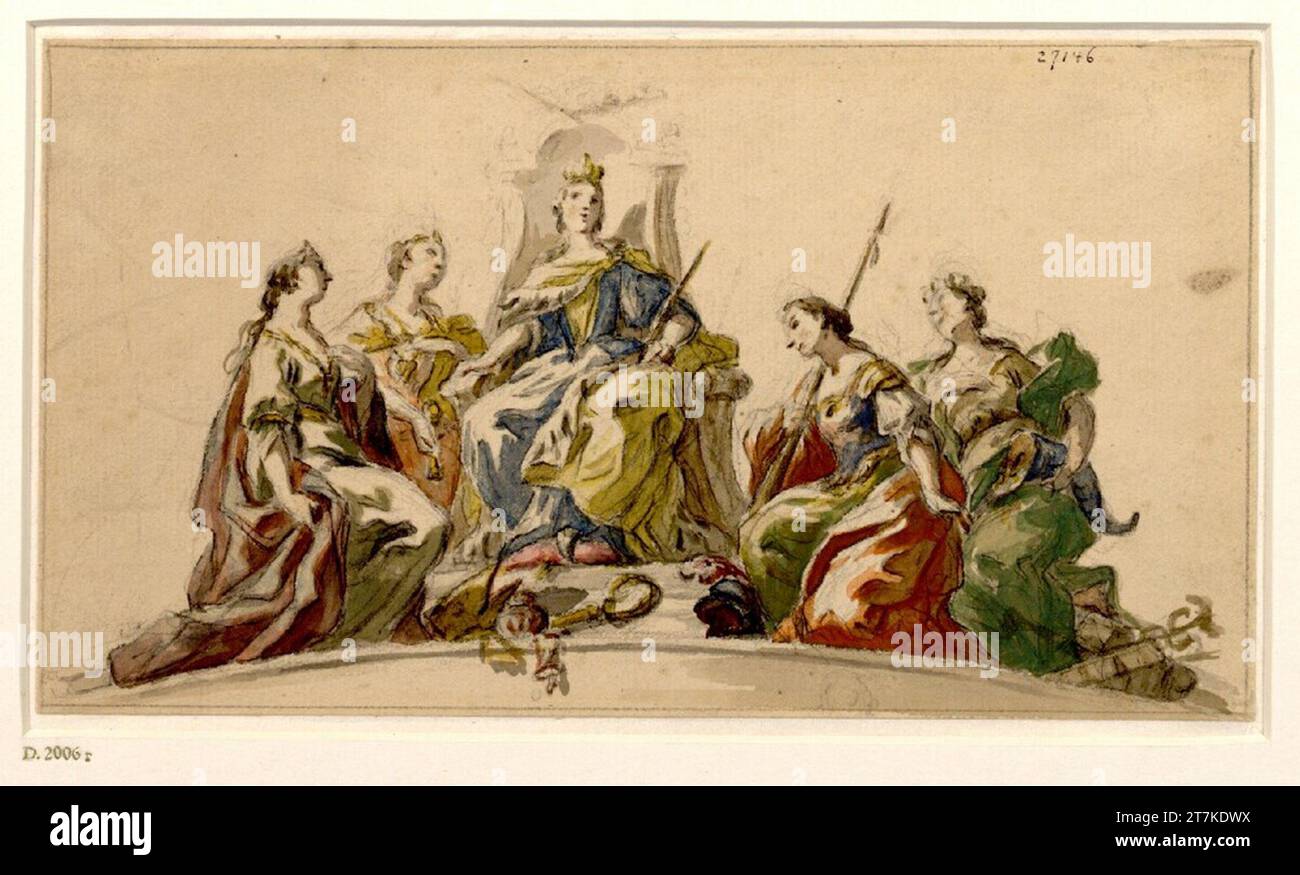 Ceiling painting allegorical figures hi-res stock photography and ...