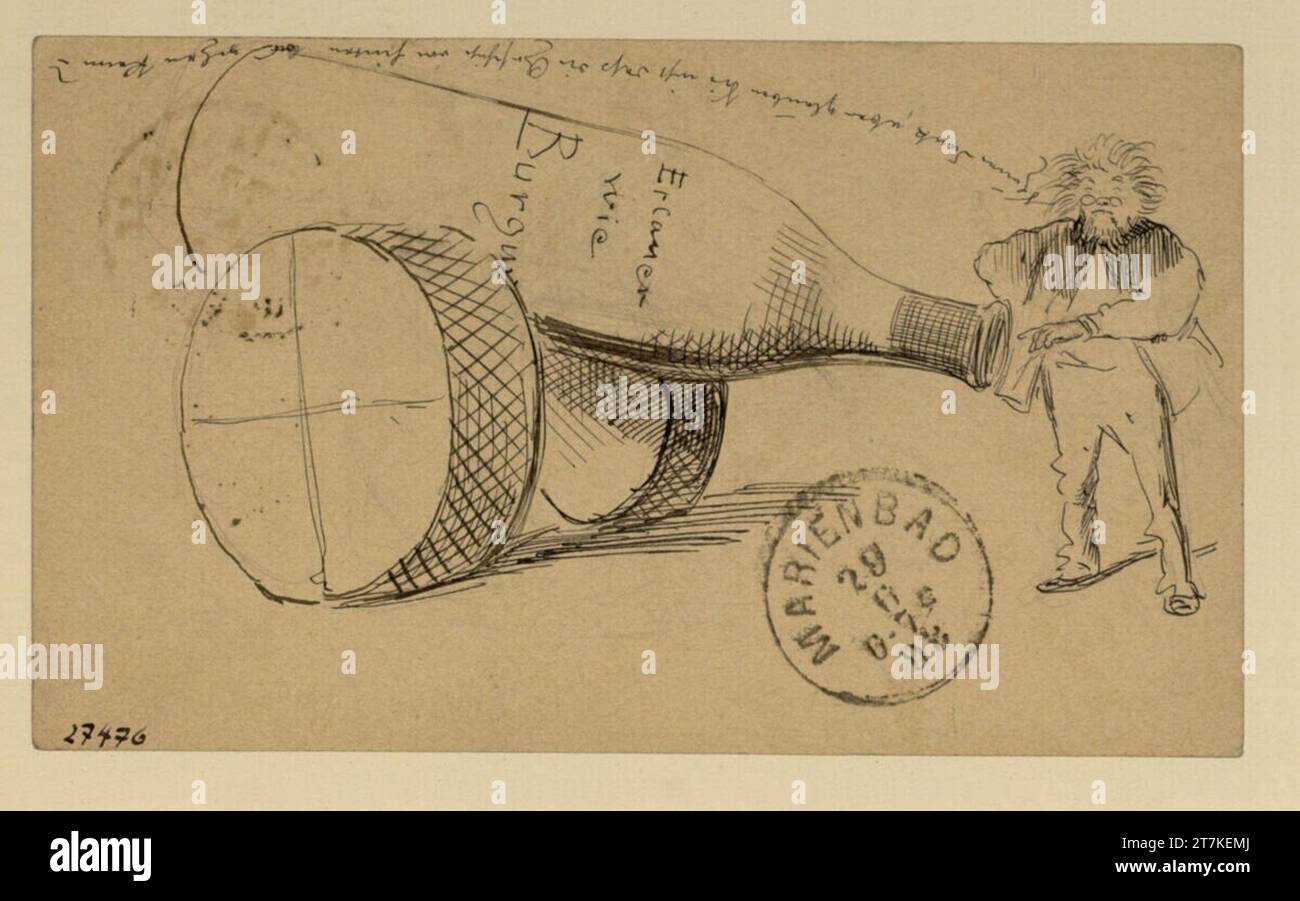 Ernst Juch Erlauer like Burgundy. Feder in black, laved Stock Photo - Alamy