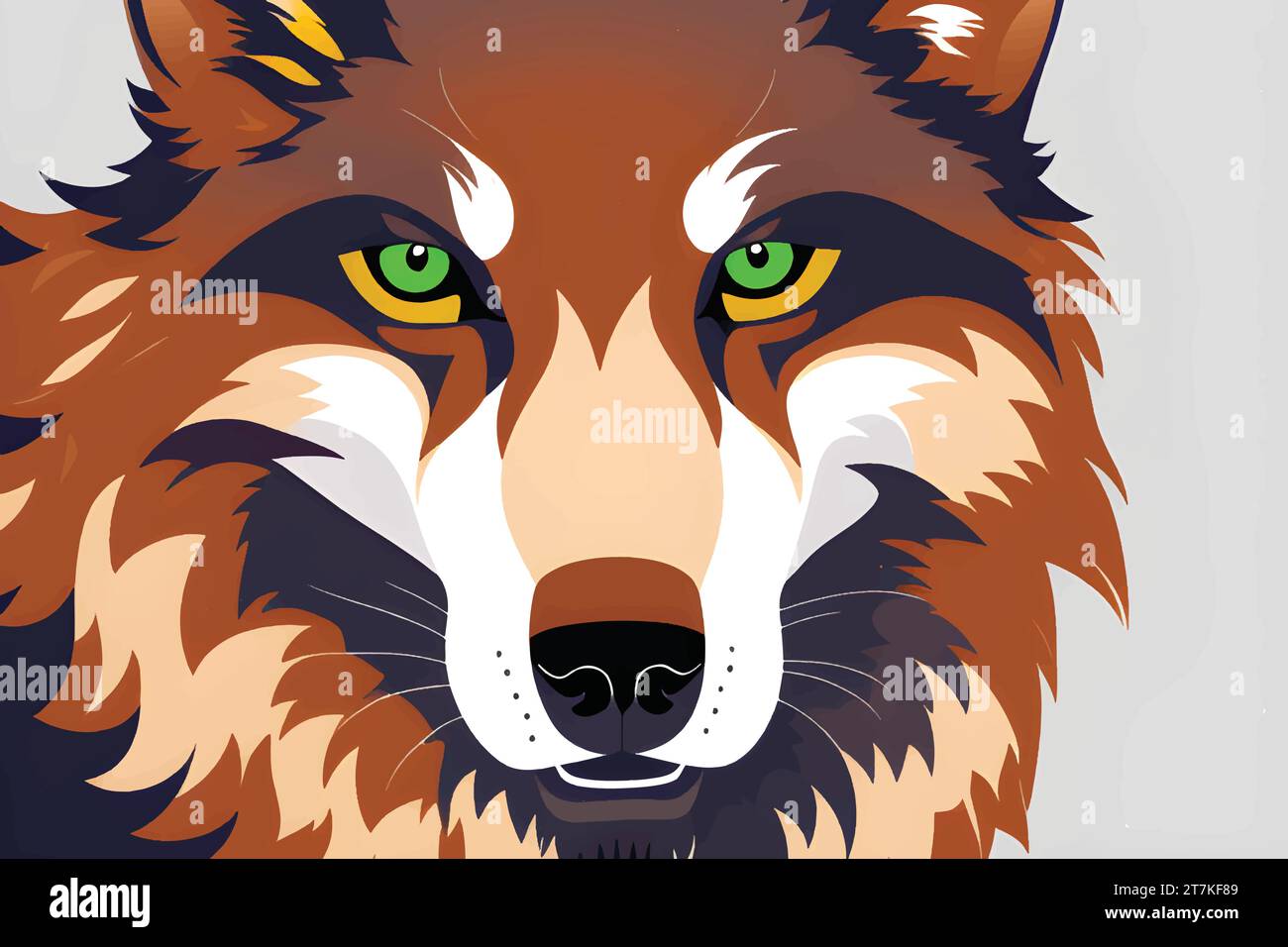 Wolf head pattern hi-res stock photography and images - Alamy