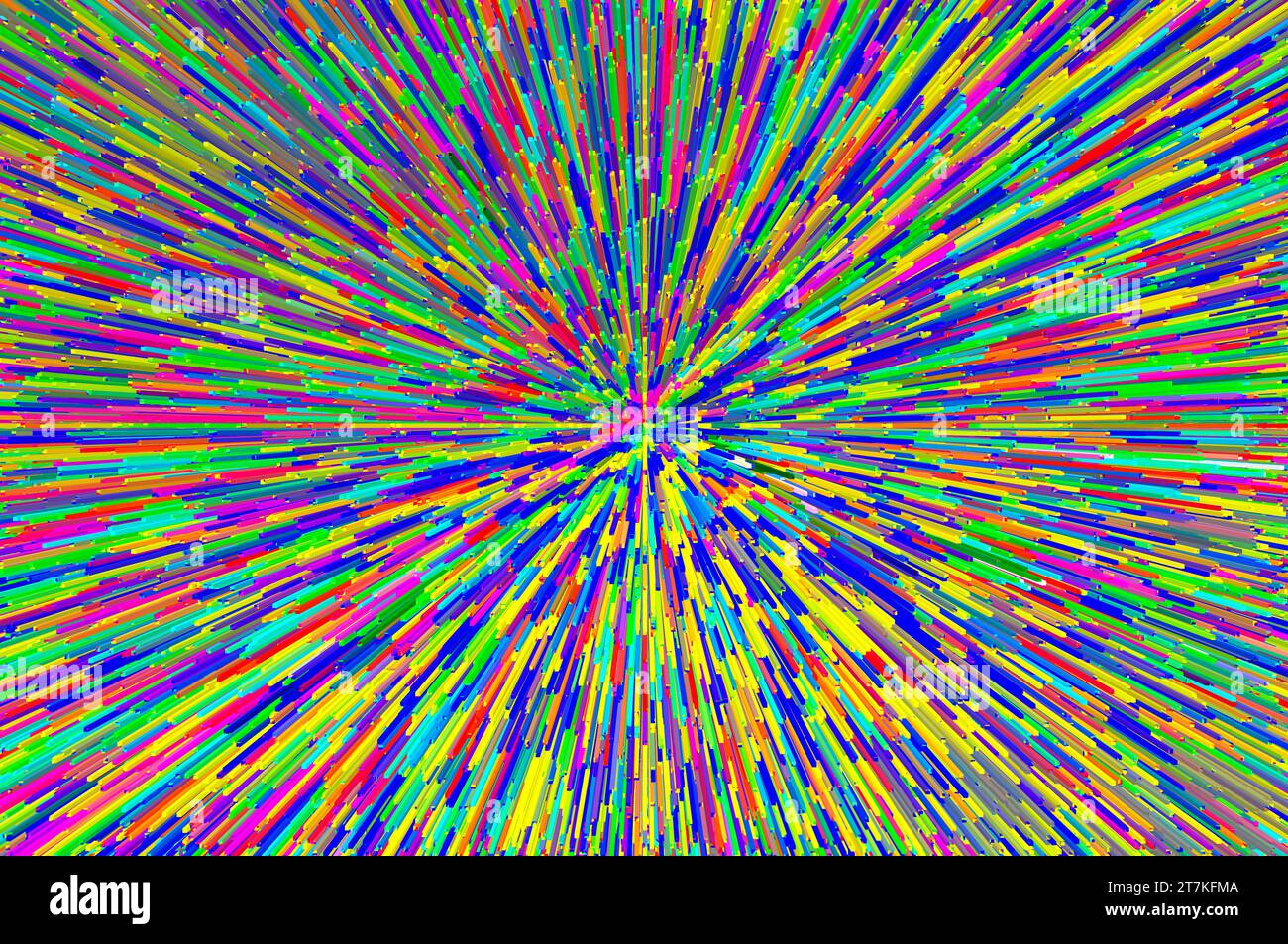 3d Bright dynamic abstract background. Explosive multicolored ...