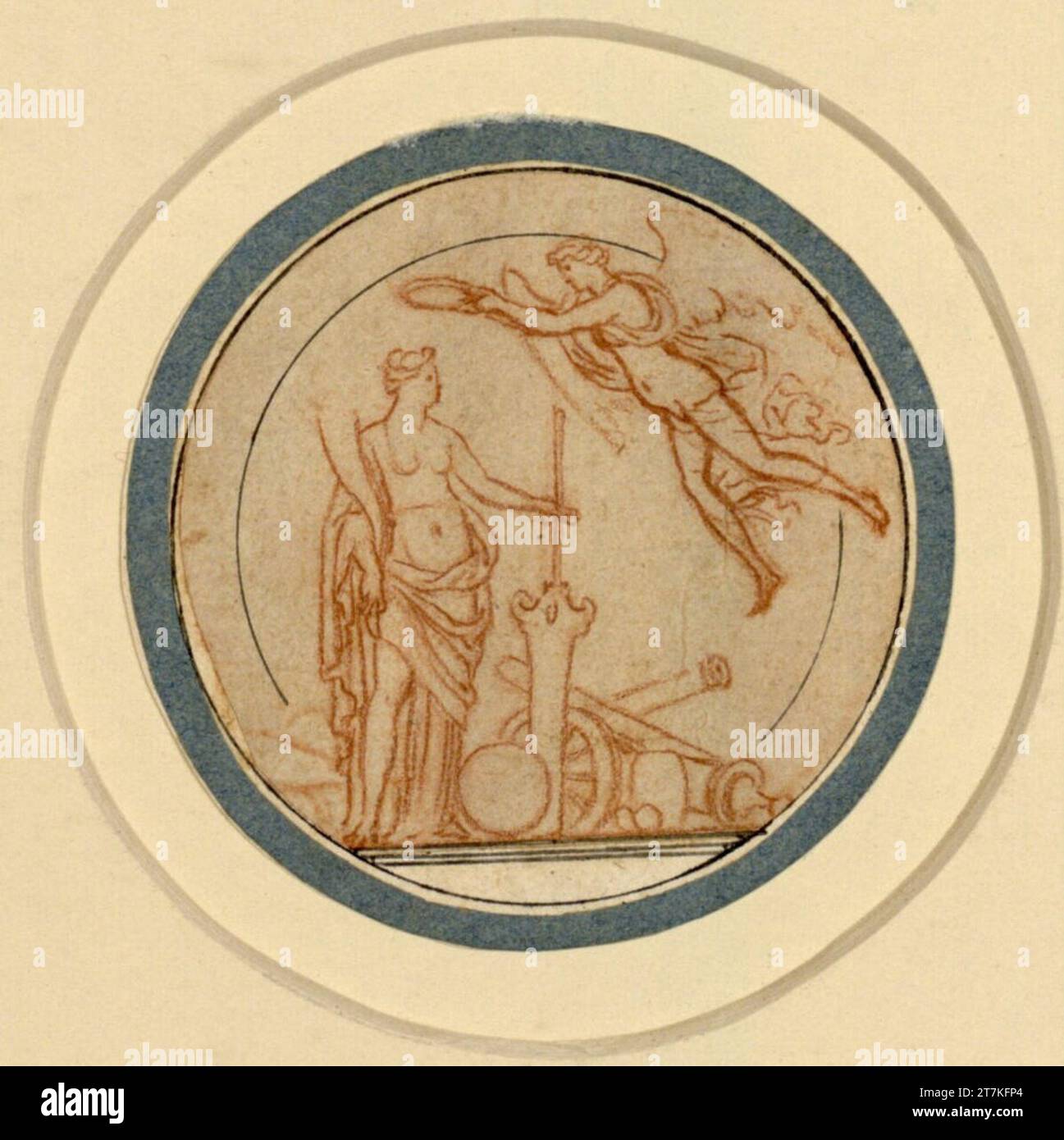 Sébastien Le Clerc The stores". Red Chalk , circular edging line and ...