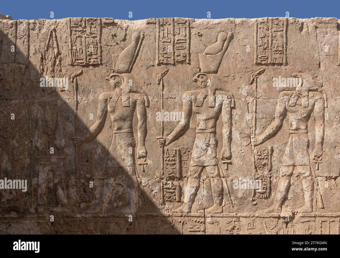 Close up of goddess Repyt and decoration in the Ptolemaic Temple at ...