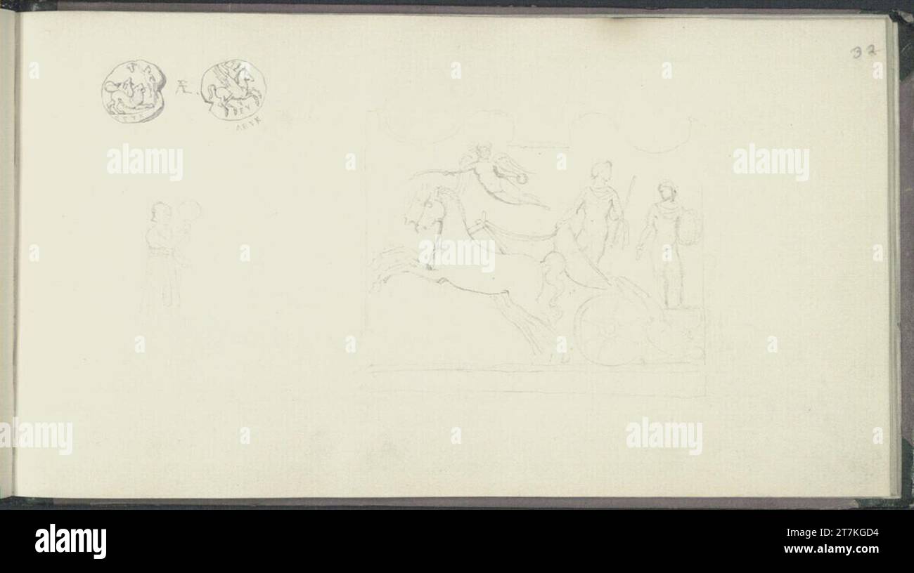 Peter Fendi Different sketches. Pencil 1821 , 1821 Stock Photo - Alamy