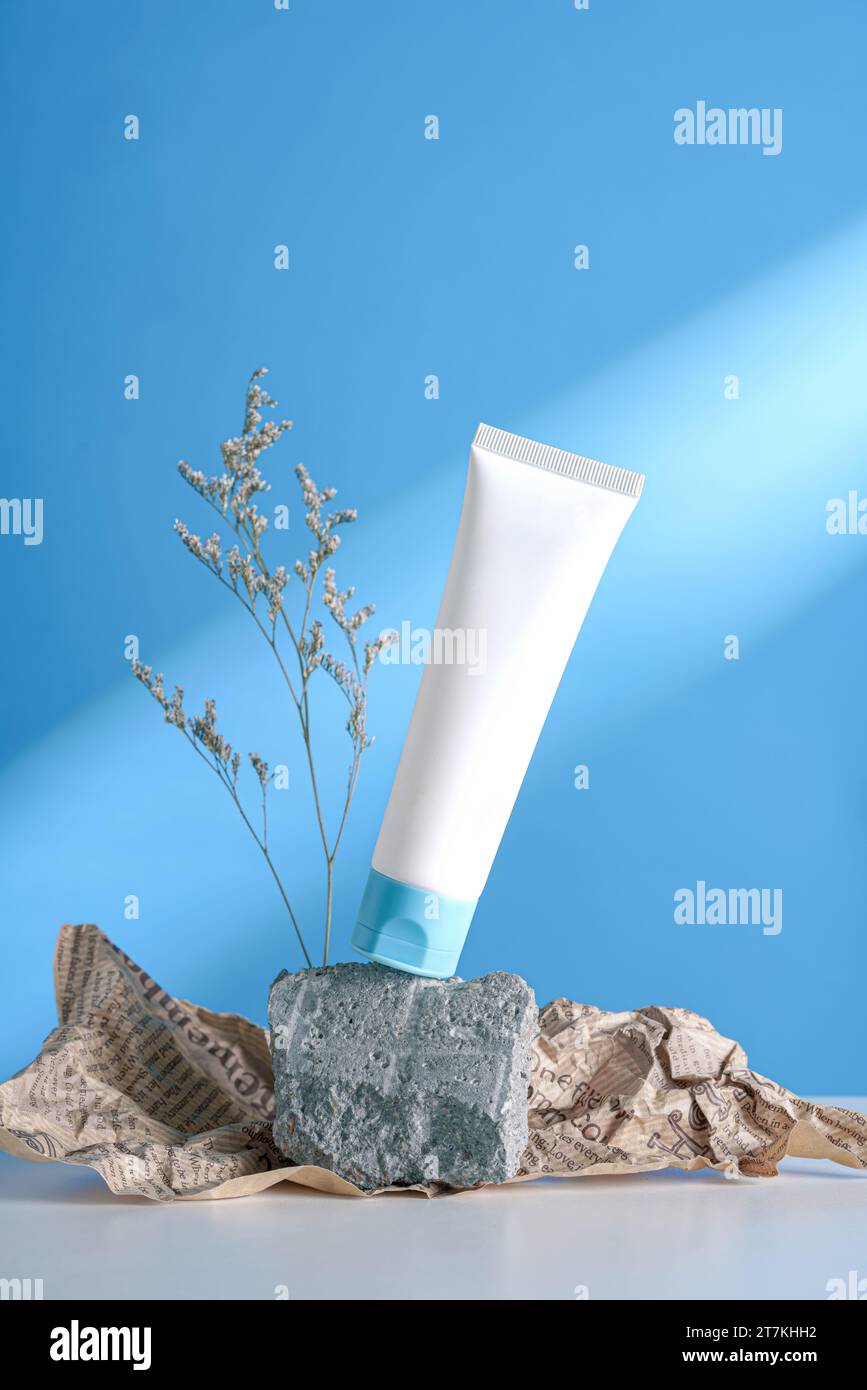 White tube no logo for mockup Stock Photo - Alamy