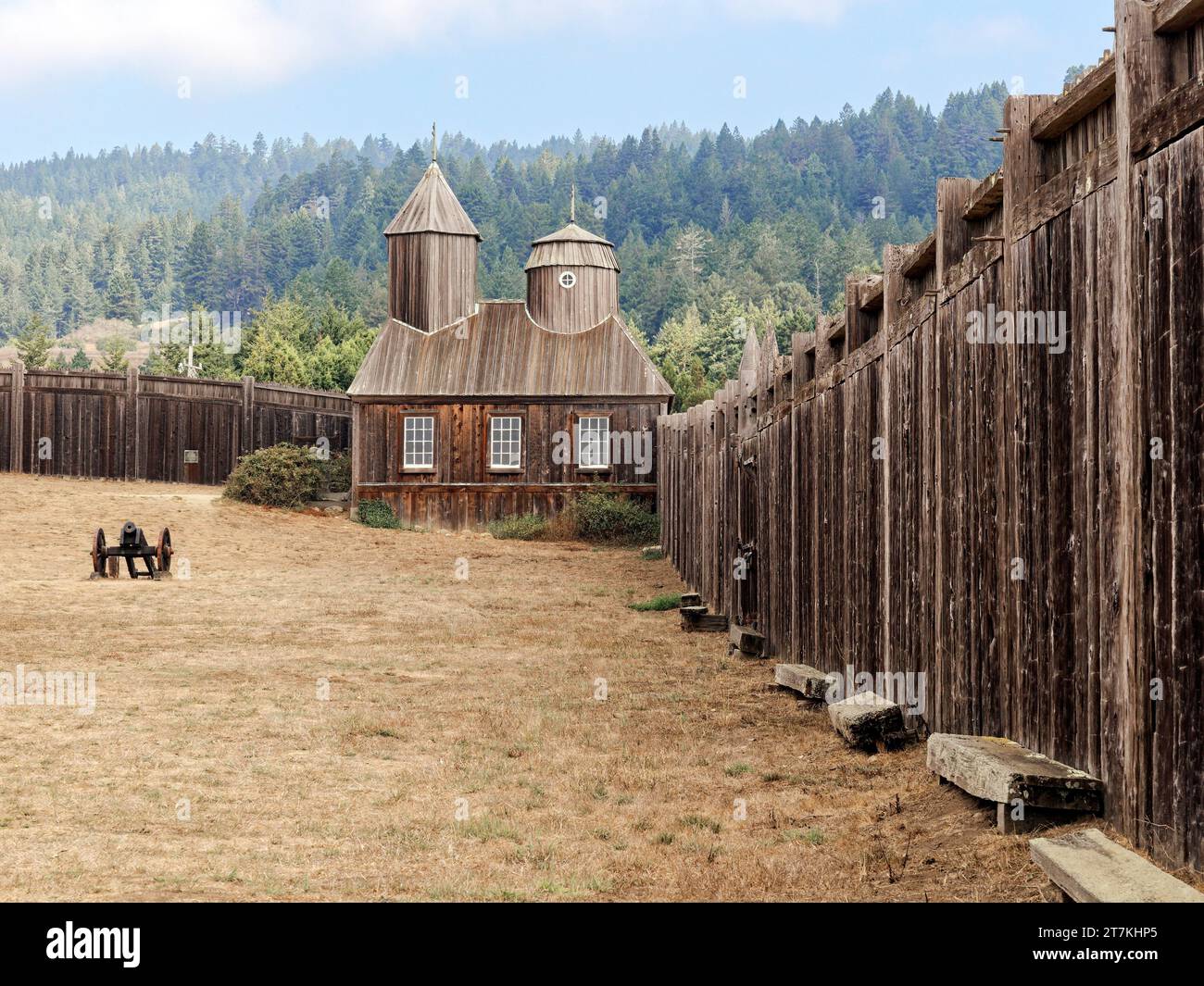 Fort Ross lies north of Jenner and was established by the Russian ...