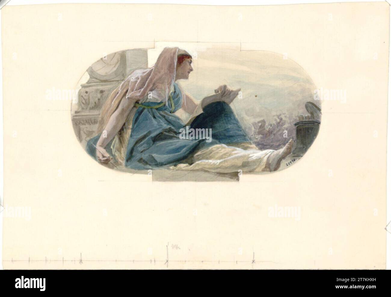 Franz Xaver Simm The story, design for a ceiling image in the hall X of ...