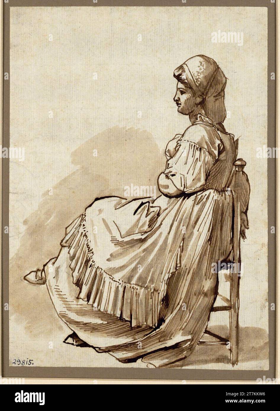 Ernst Christian Johann Friedrich Preller der Ältere Sitting young ...