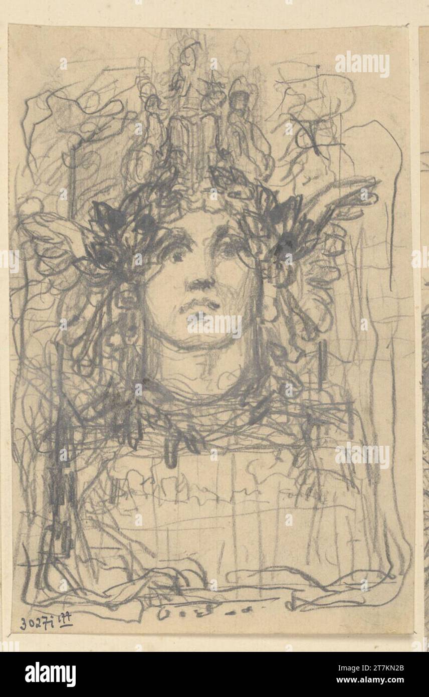 Rudolf Weyr Monument study with head Stock Photo - Alamy