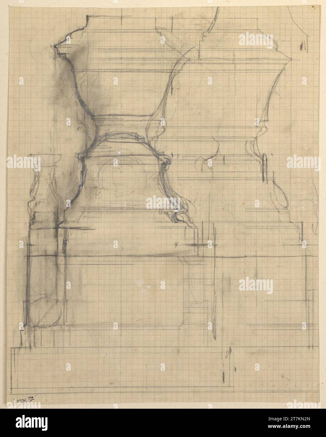 Rudolf Weyr Architecture drawing Stock Photo - Alamy