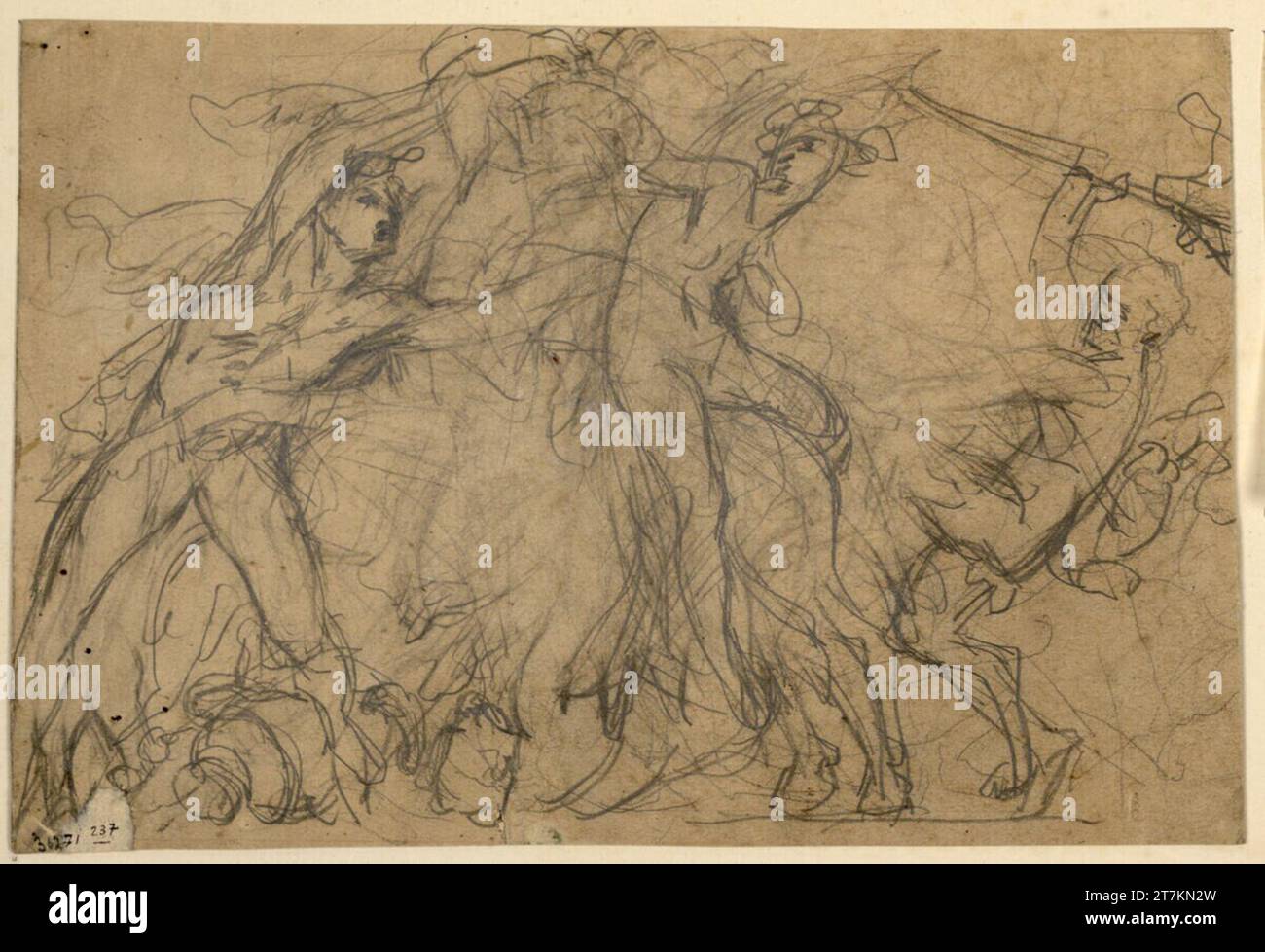 Rudolf Weyr Fighting scene Stock Photo - Alamy