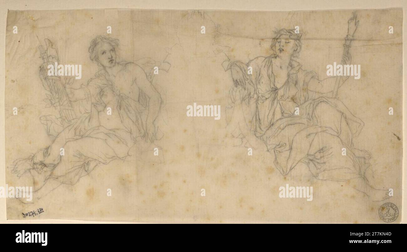 Rudolf Weyr Two figure studies Stock Photo - Alamy