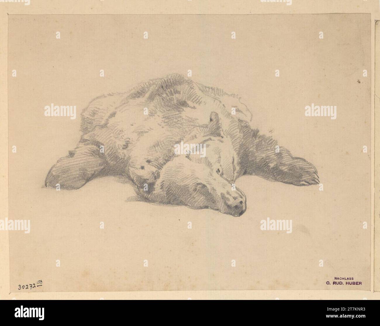 Rudolf Weyr Skizzenblatt. Pencil Stock Photo - Alamy