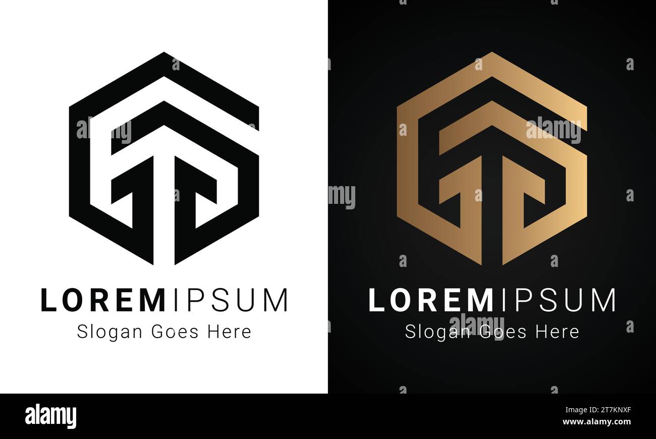 Gg letter logo design hi-res stock photography and images - Alamy