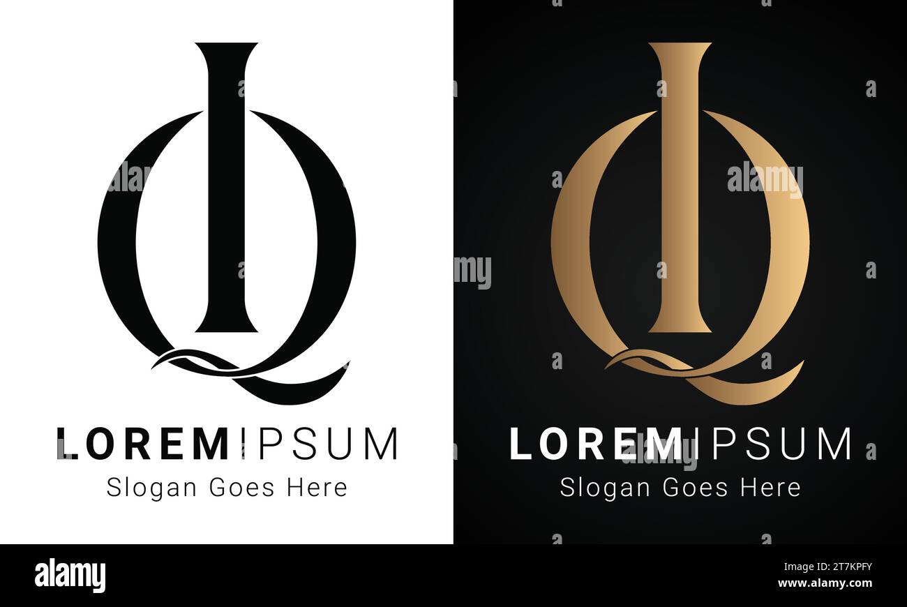 Luxury Initial QL or LQ Monogram Text Letter Logo Design Stock Vector Image & Art - Alamy