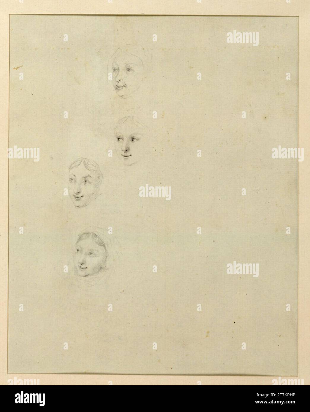 Four head studies hi-res stock photography and images - Alamy