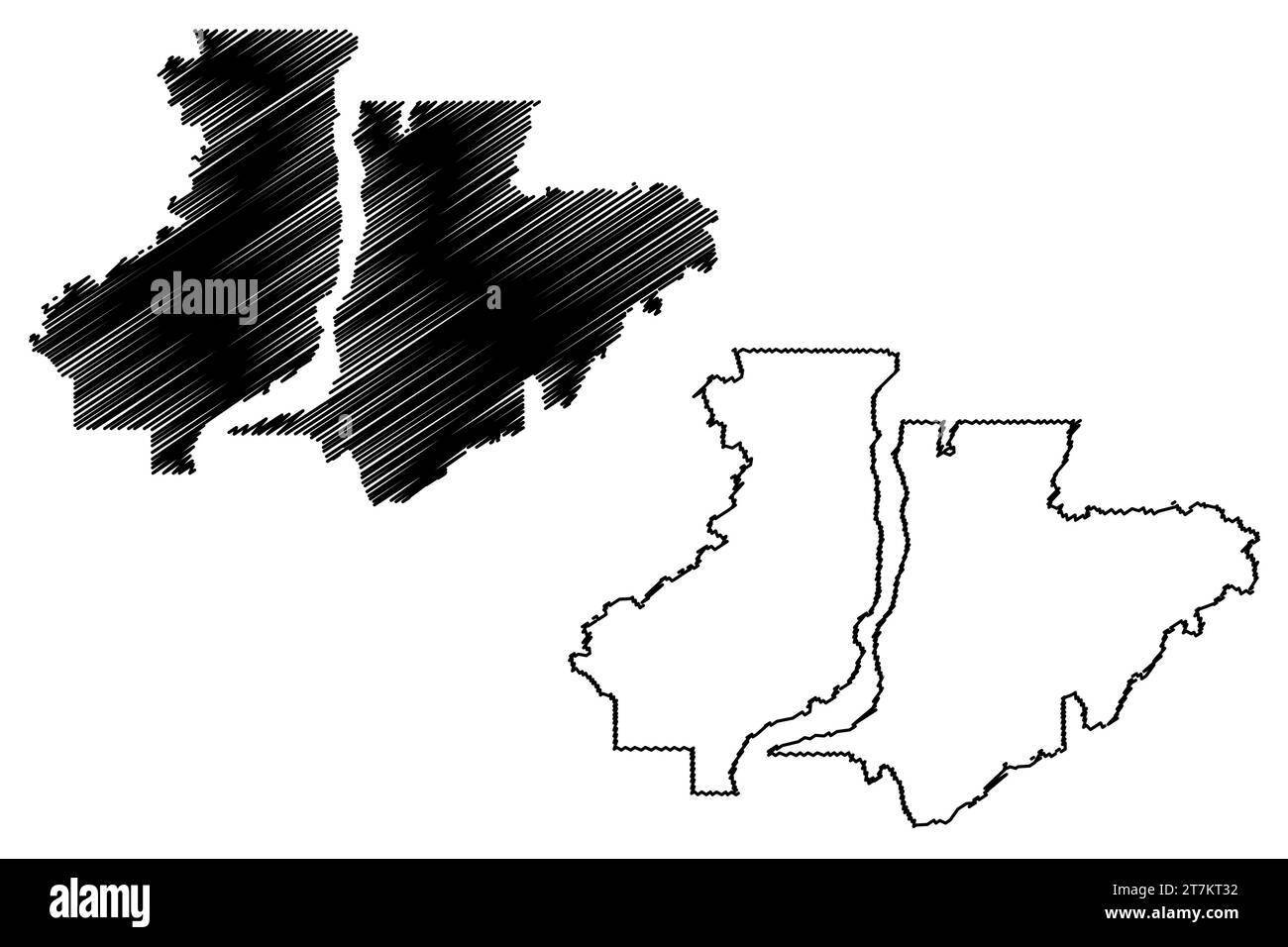 Okanagan map Stock Vector Images - Alamy