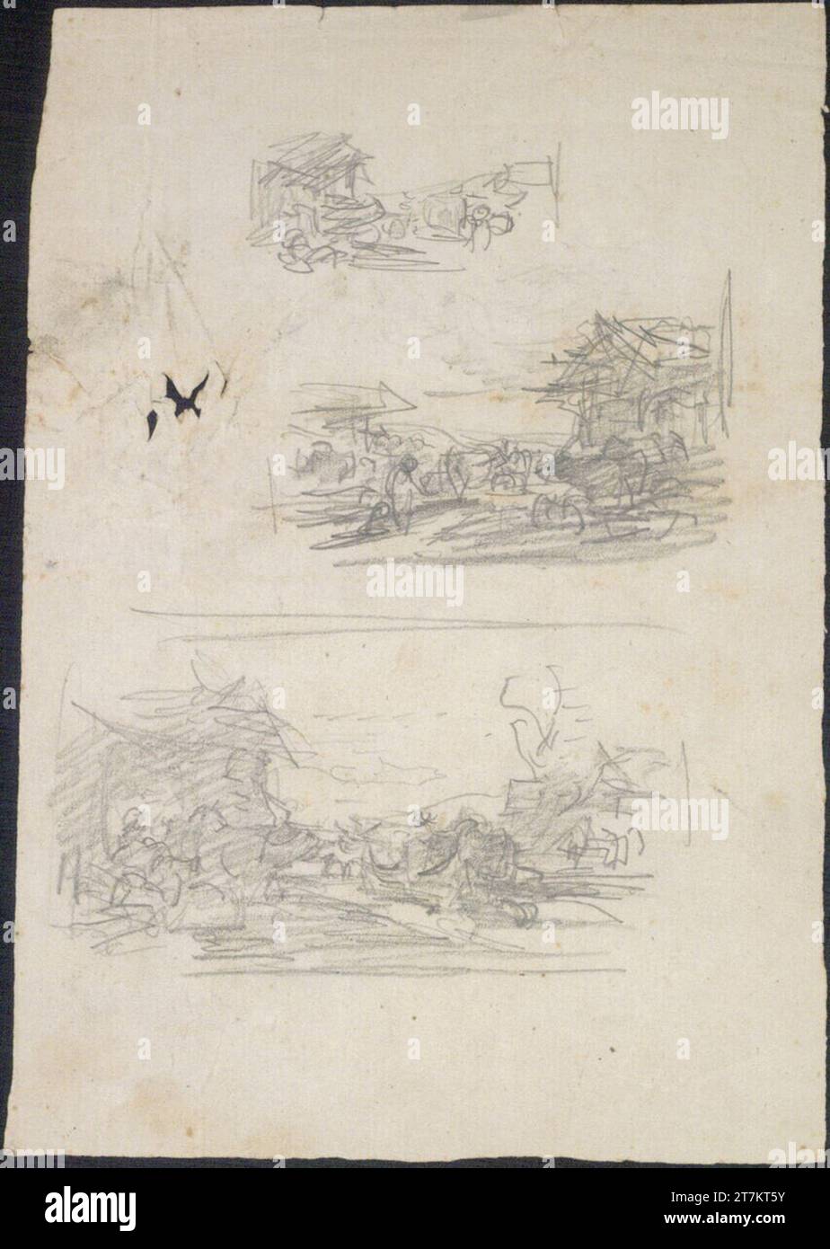 Three dynamic landscape sketches hi-res stock photography and images ...