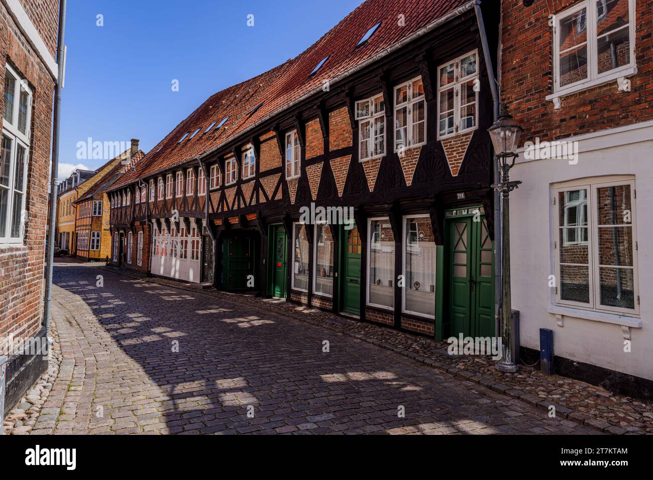 Streets in Ribe, the oldest town of Denmark Stock Photo - Alamy