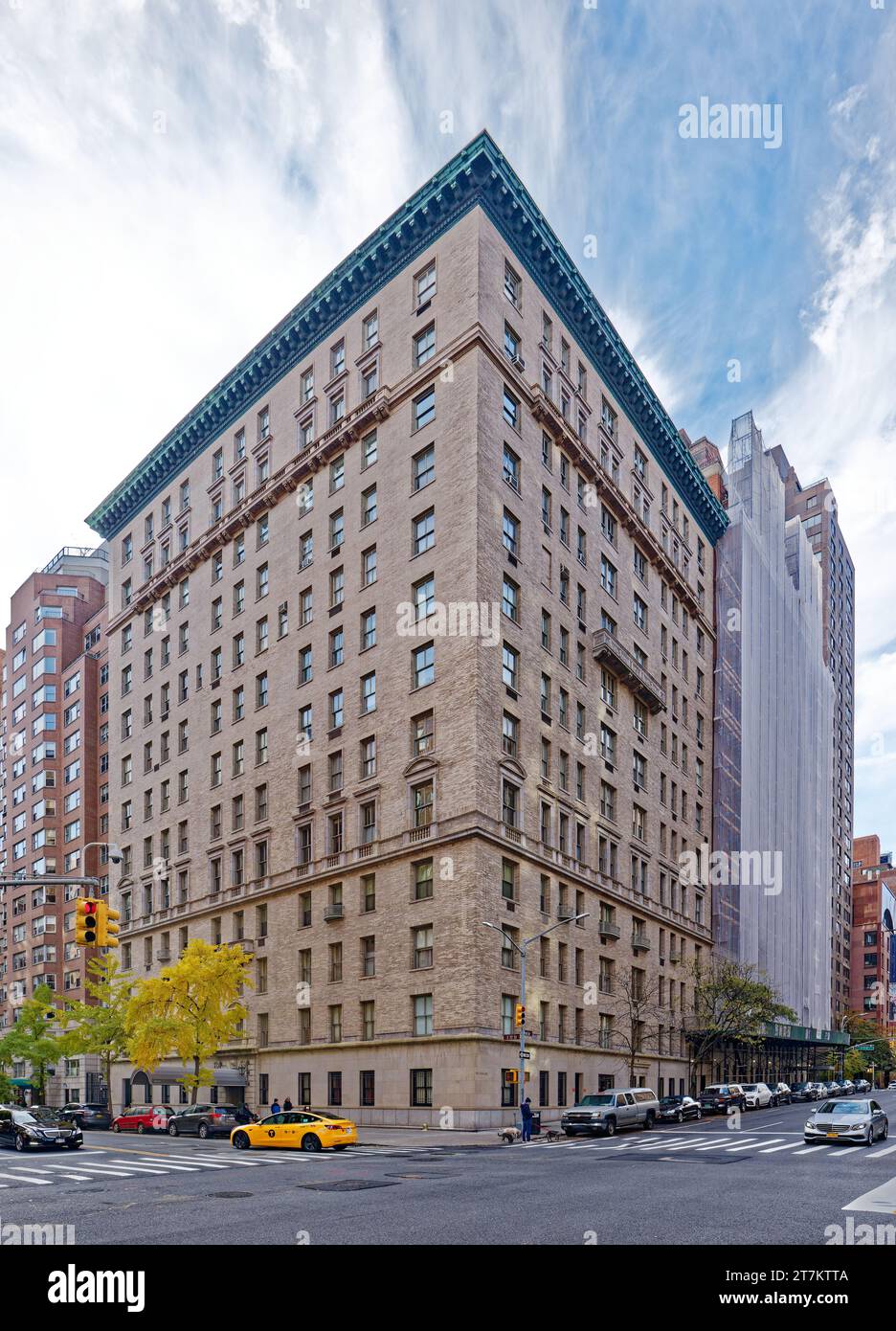 755 Park Avenue, a landmark neo-Renaissance apartment building of brick ...