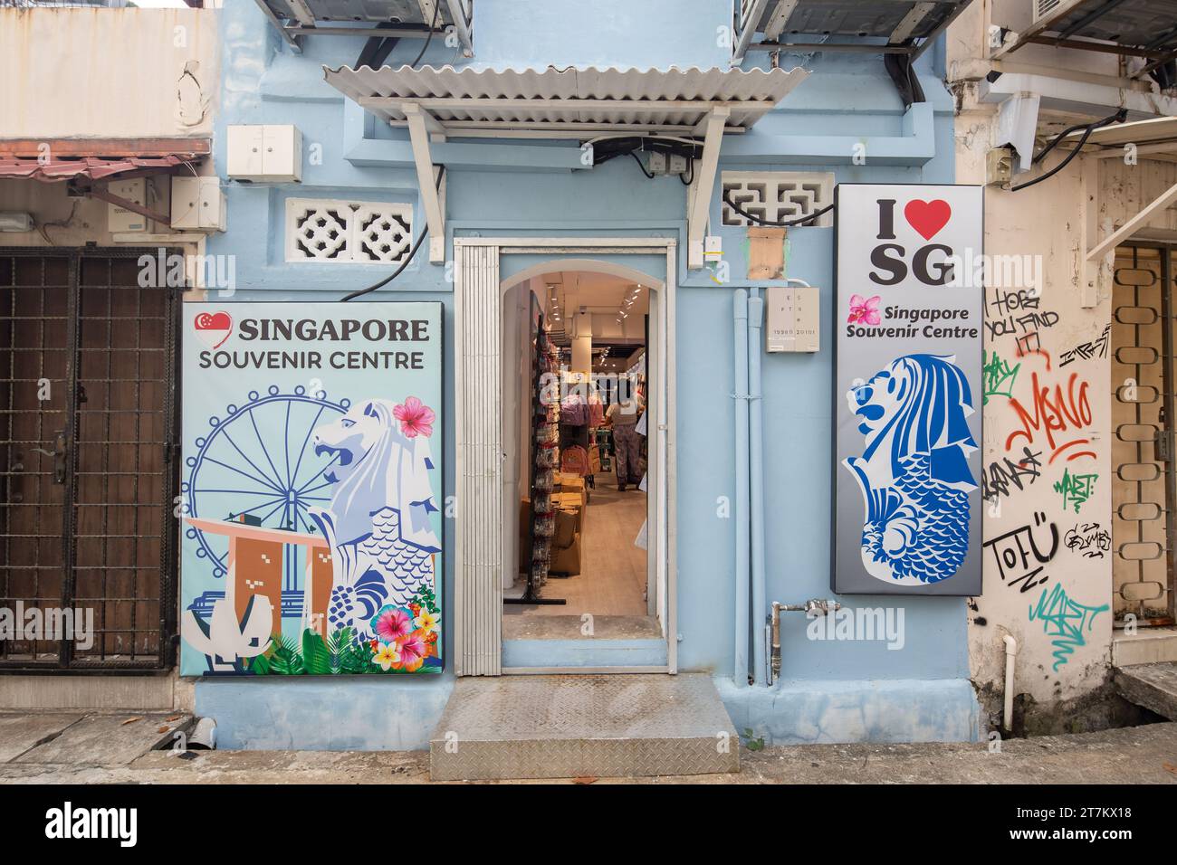 Souvenir shop at the back alley decorate eye catching designs such as ...