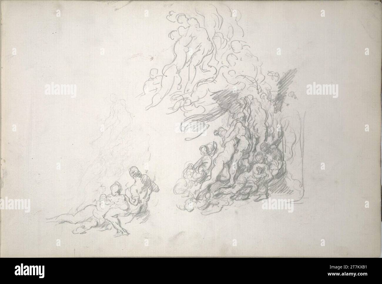 Various figural composition sketches hi-res stock photography and ...