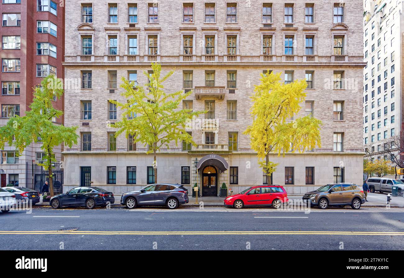 755 Park Avenue, a landmark neo-Renaissance apartment building of brick ...