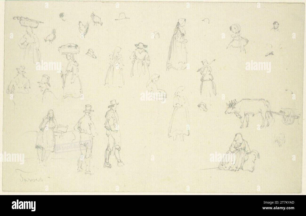 Franz Alt Different sketches, Tarvis. Pencil Sketchbook: 1844-1847 ...
