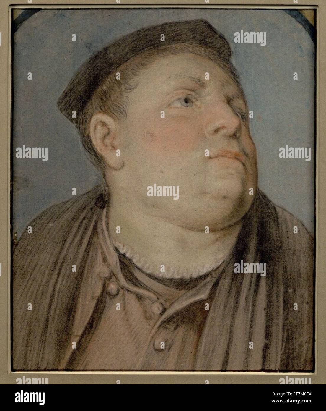 Hermann tom Ring Head study. Pastell, chalk 2. Hälfte 16. Century Stock ...