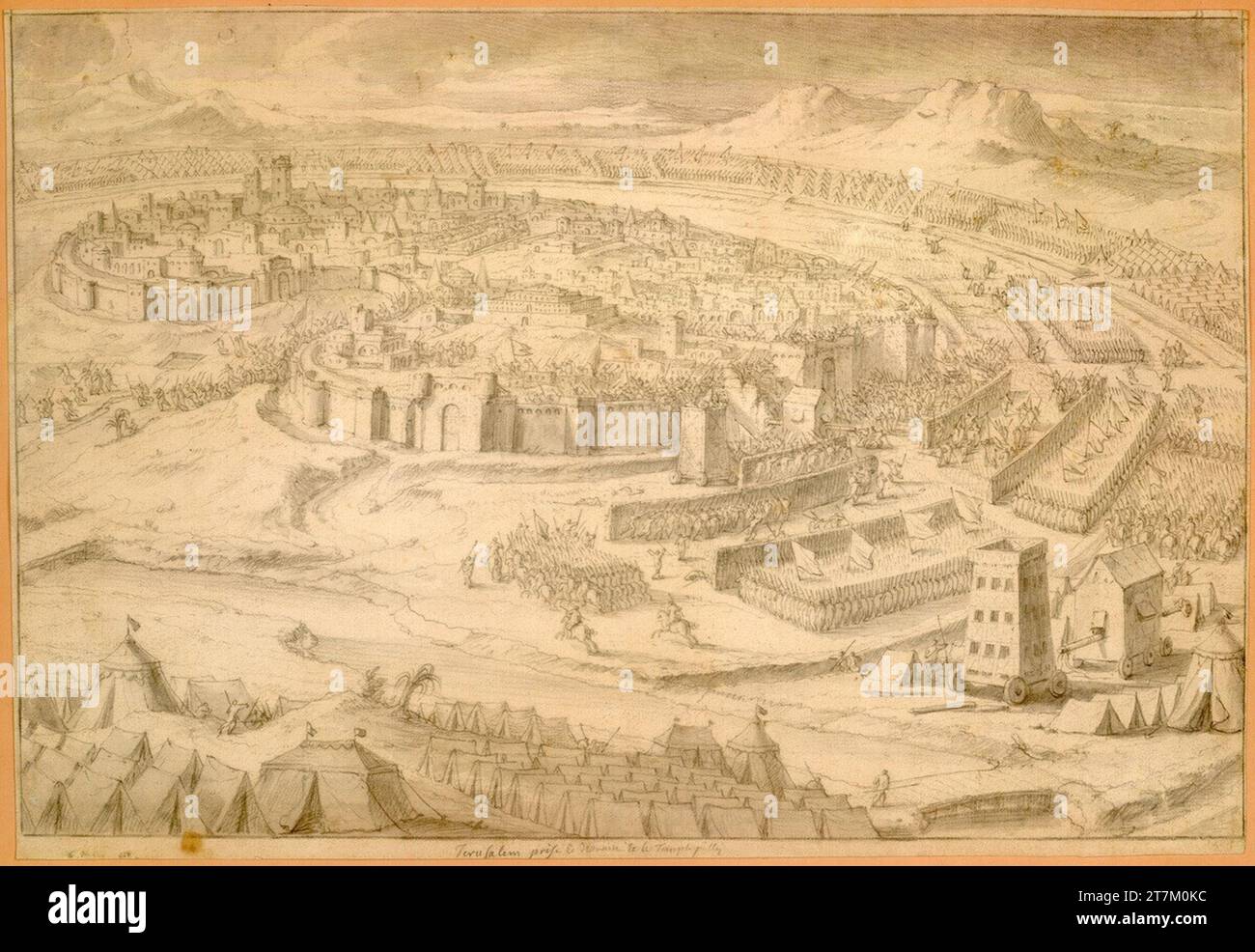 Adam Frans van der Meulen Biblical battle (illustration template ...