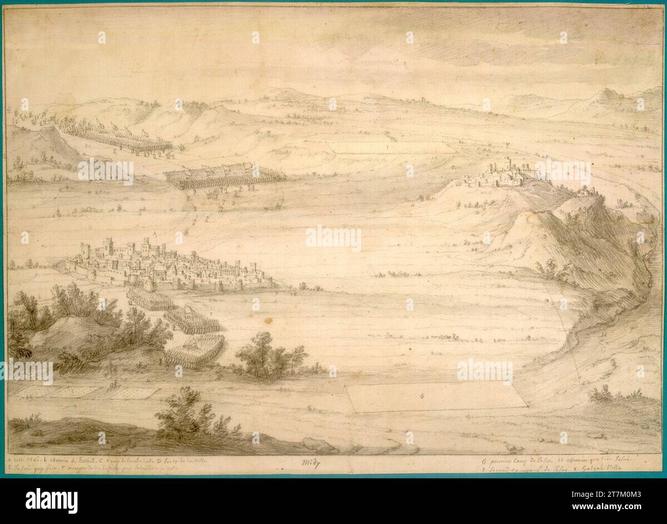 Adam Frans van der Meulen Biblical battle (illustration template ...