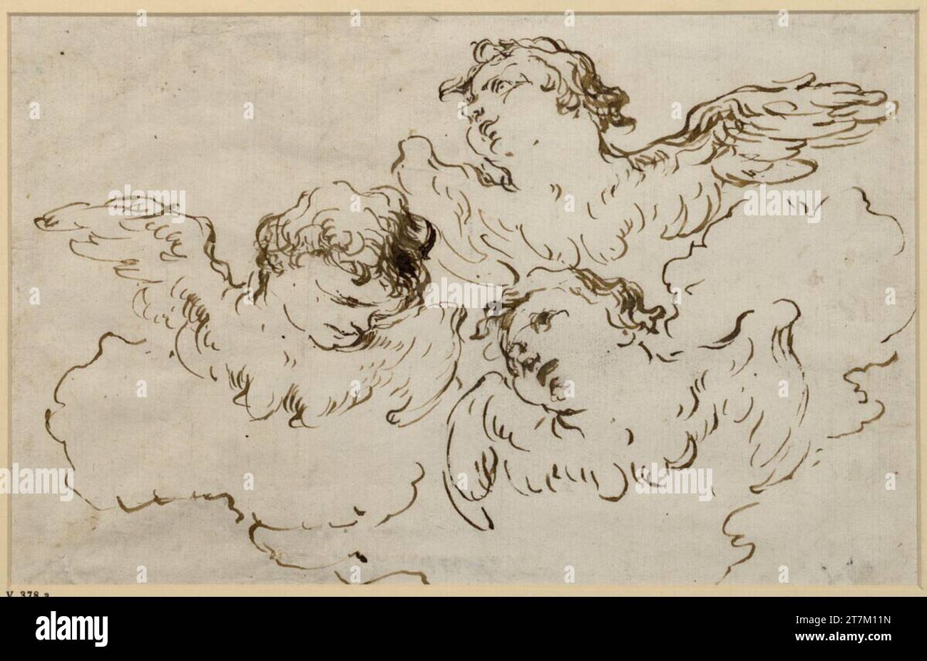 Winged angel heads hi-res stock photography and images - Alamy