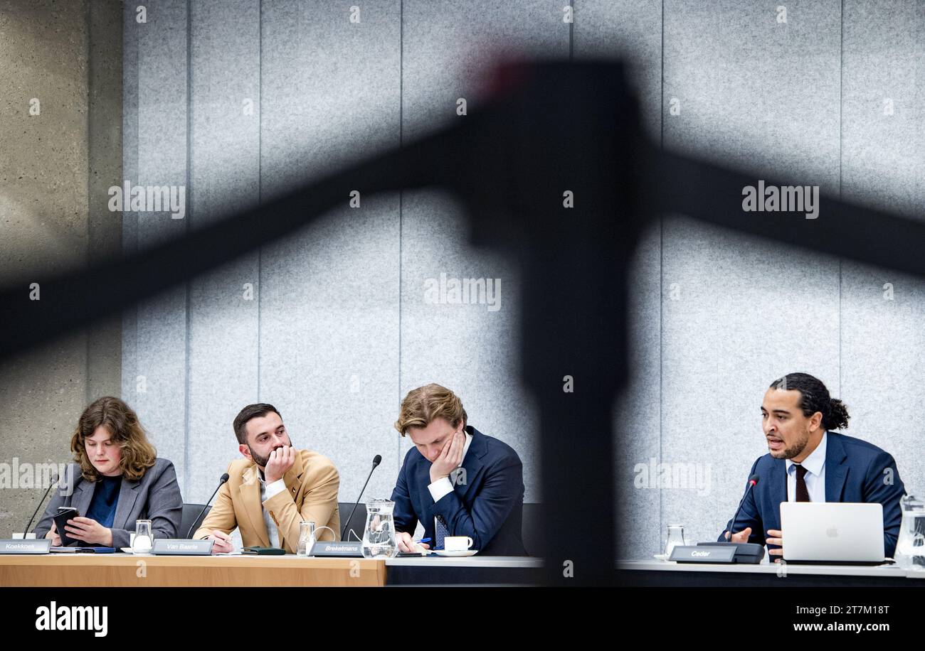 THE HAGUE - Marieke Koekkoek (Volt), Stephan van Baarle (DENK), Ruben ...