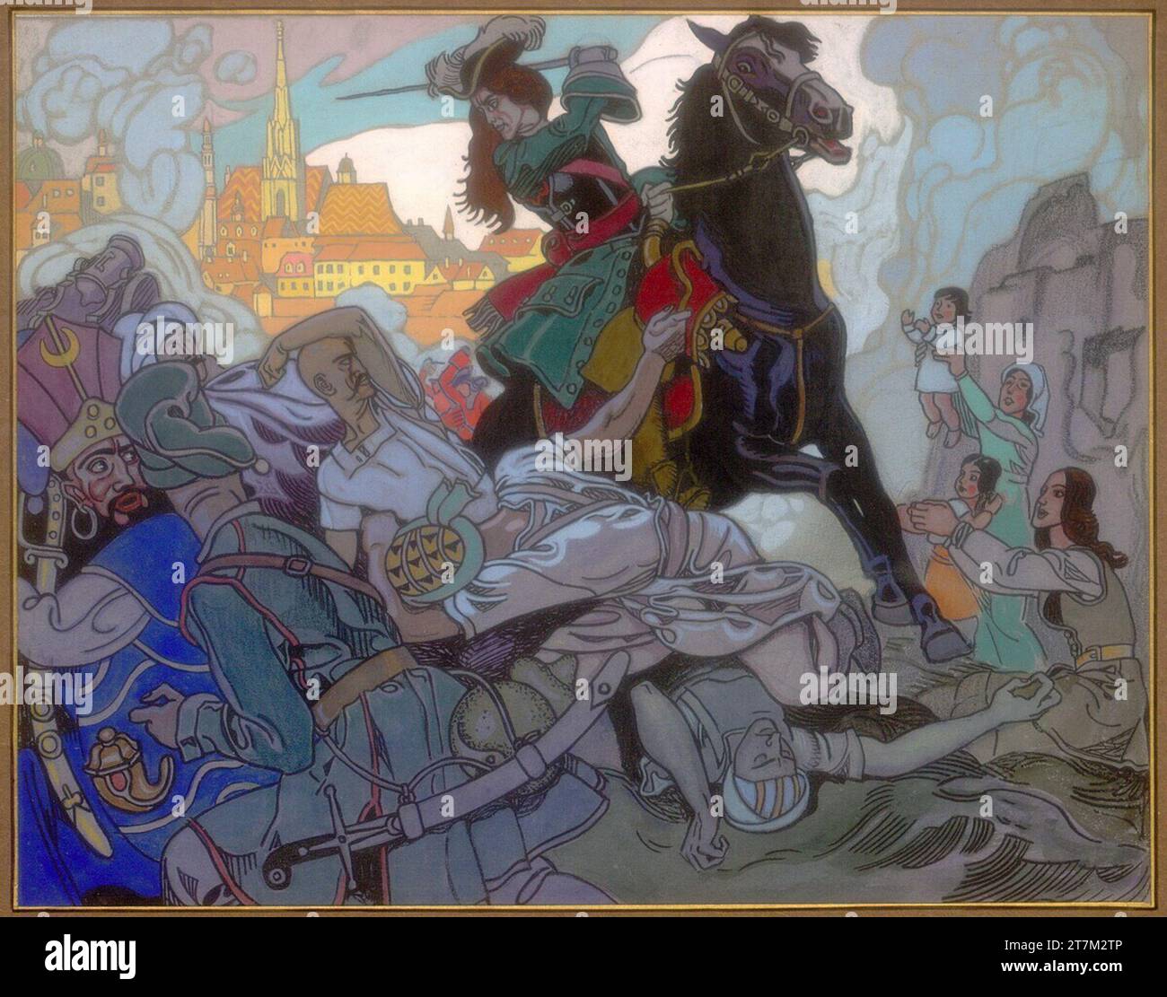 Franz Wacik Scenes from the life of Prince Eugen: 2. Prince Eugen ...