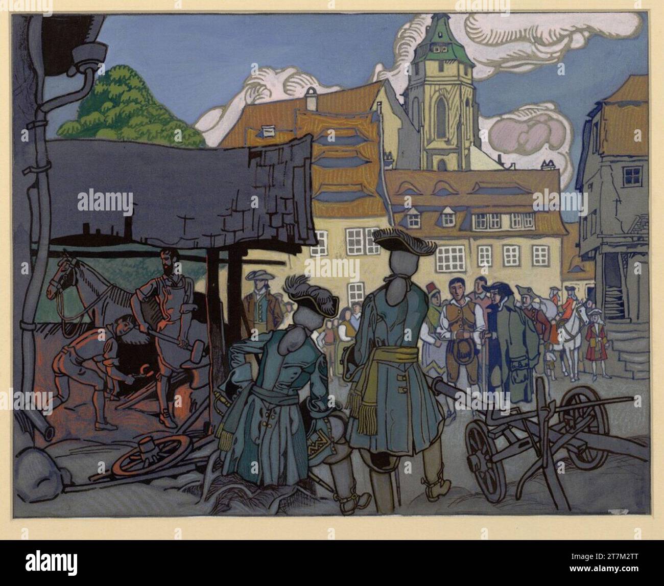 Franz Wacik Scenes from the life of Prince Eugen: 6. Prince Eugen at a ...