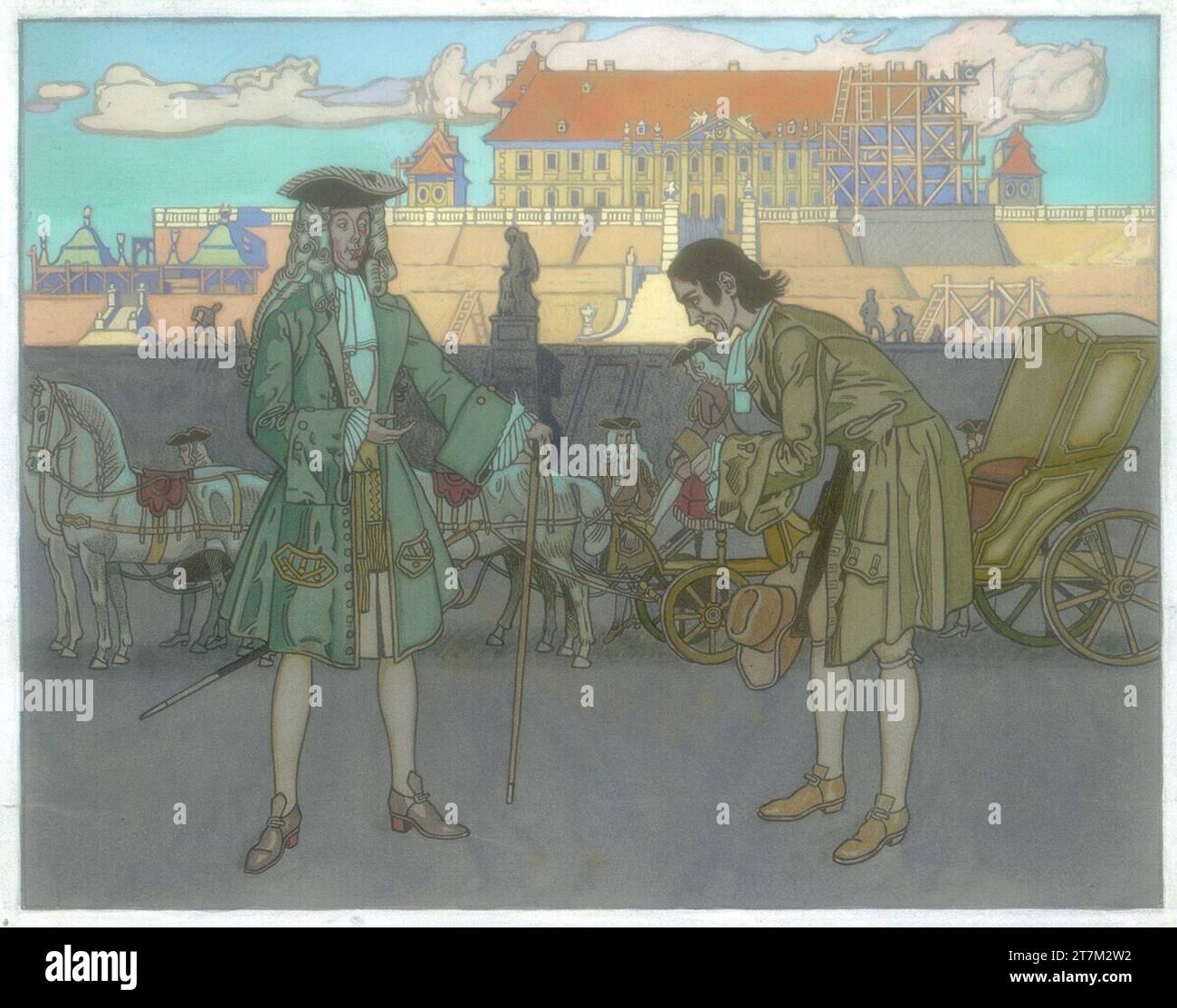 Franz Wacik Scenes from the life of Prince Eugen: 5. Prince Eugen at ...