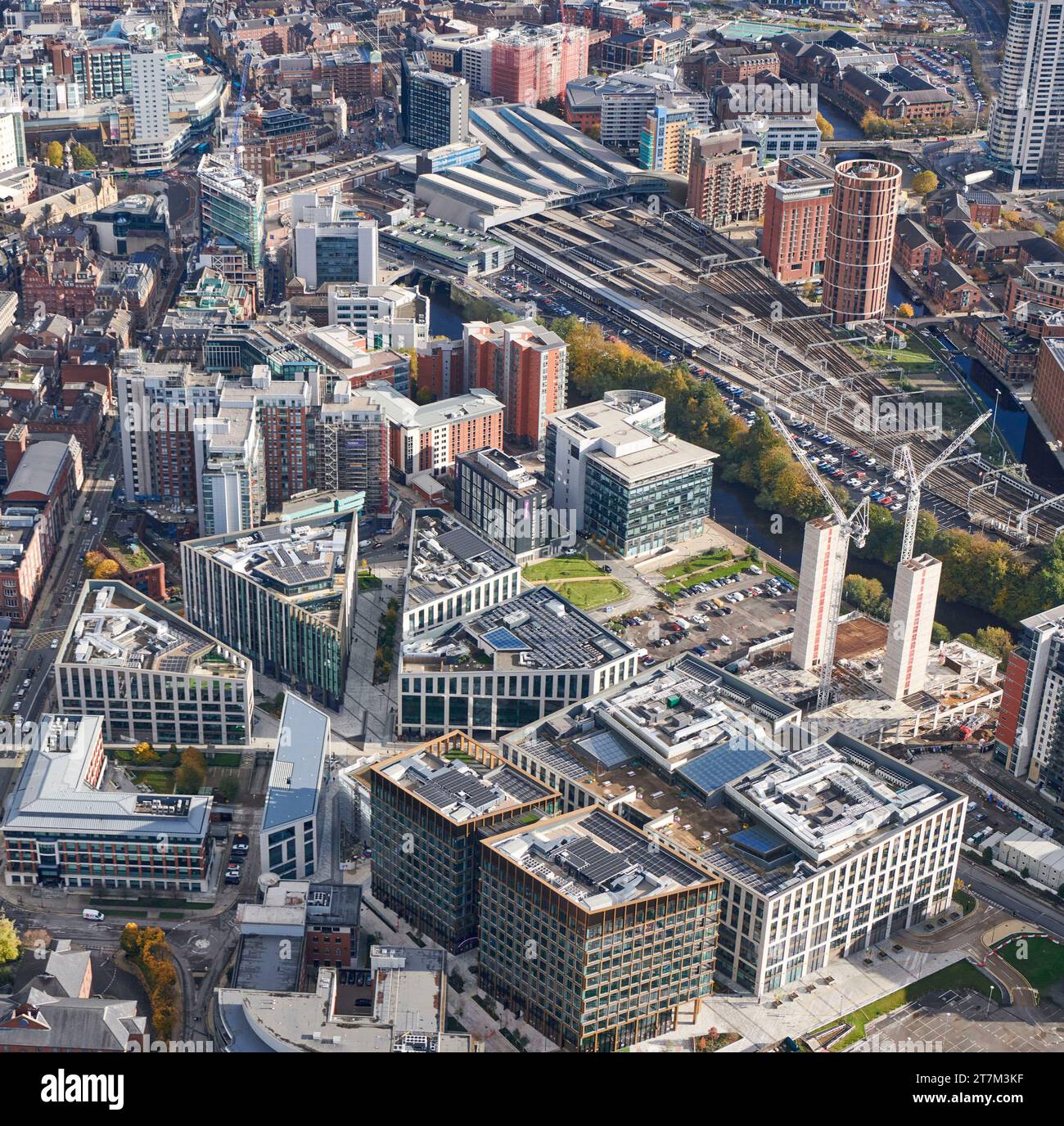 West End, Whitehall Road area of Leeds city Centre, West Yorkshire ...