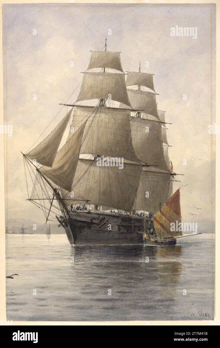 Anton Perko Big sailor. Watercolor Stock Photo - Alamy