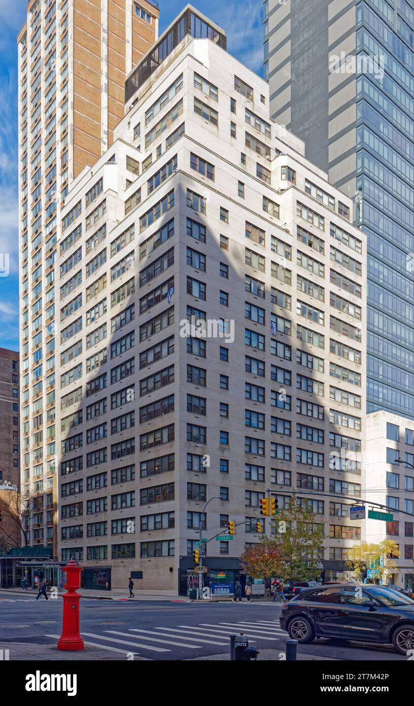 355 East 72nd Street, a white brick apartment building designed by ...