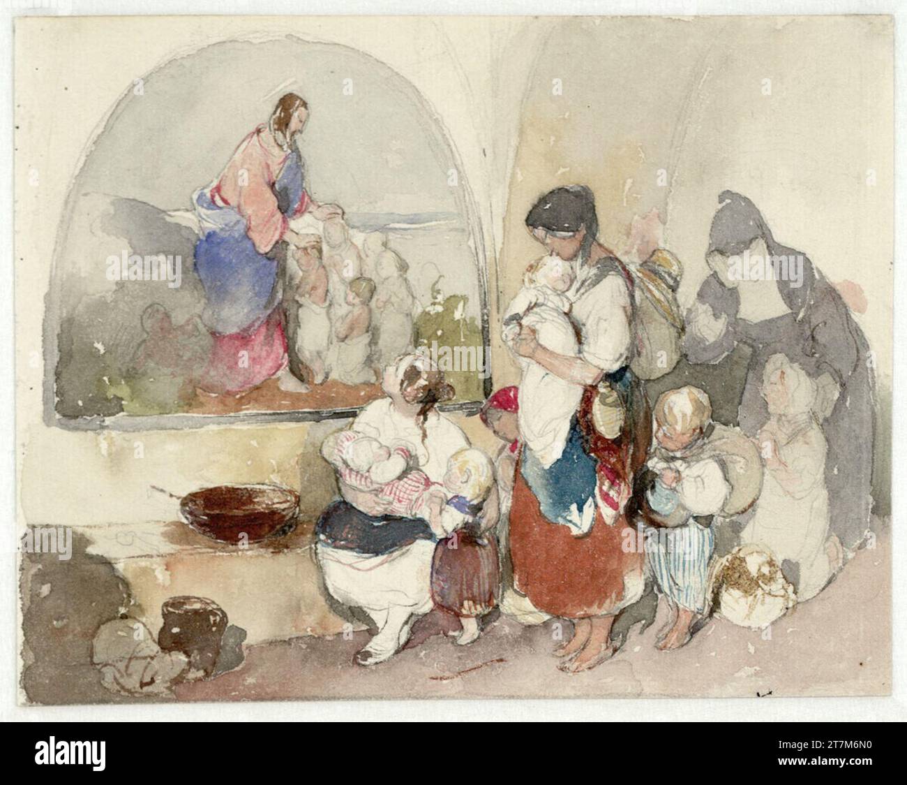 Peter Fendi The divine child friend (sheet from the "Liechtensteinalbum ...