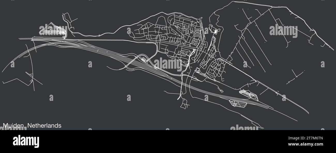 Street roads map of MUIDEN, NETHERLANDS Stock Vector Image & Art - Alamy