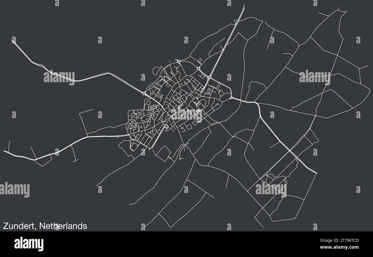 Street roads map of ZUNDERT, NETHERLANDS Stock Vector Image & Art - Alamy